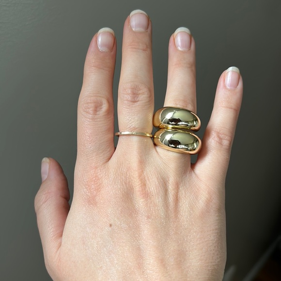 Ana Luisa | Jewelry | Ana Luisa Gold Dome Rings | Poshmark